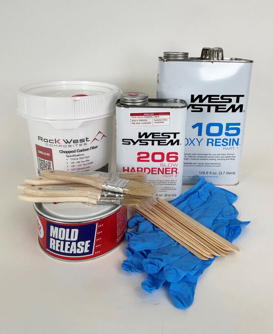 chopped-kit | Forged Carbon Fiber Starter Kit | Rock West Composites